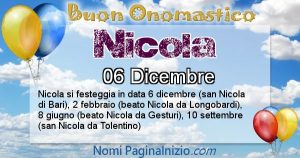Buon onomastico Nicola, oggi 6 dicembre: video, gif e immagini di ...